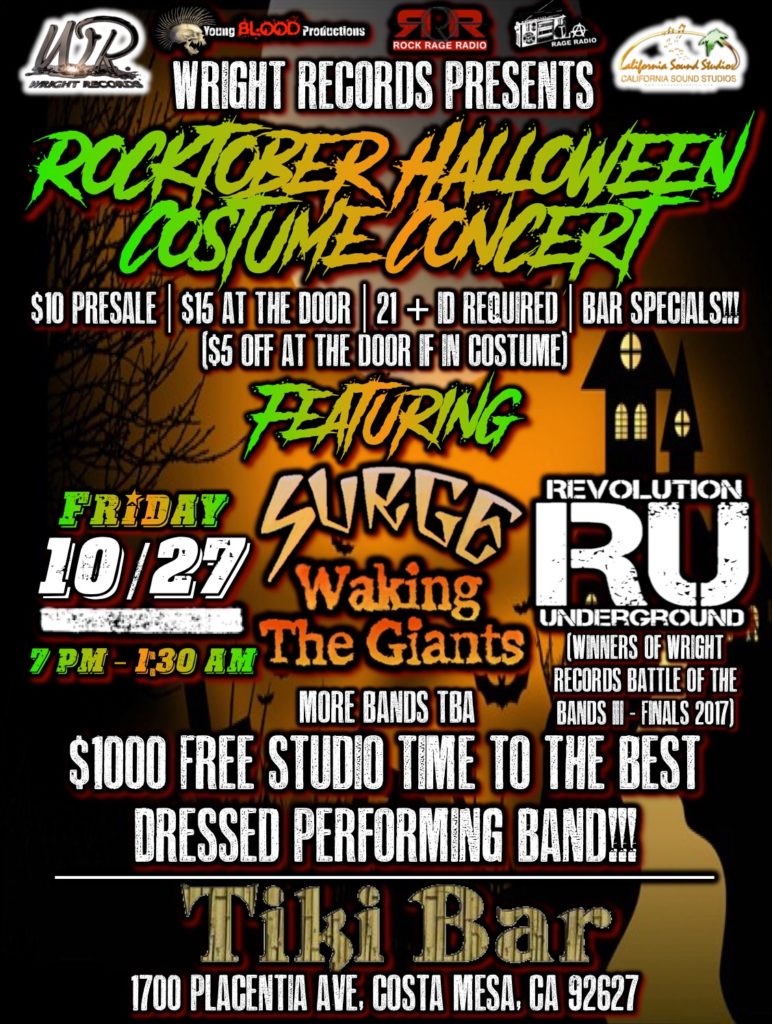 Rocktober Halloween Concert – TIKI BAR
